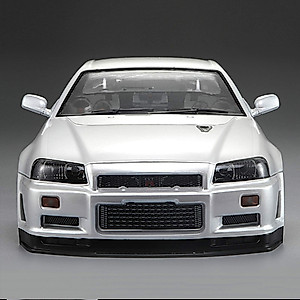 Goolsky Killerbody 48646 Skyline (R34) Finished Body Shell Frame for 1/10 Electric Touring RC Racing Car DIY (White)