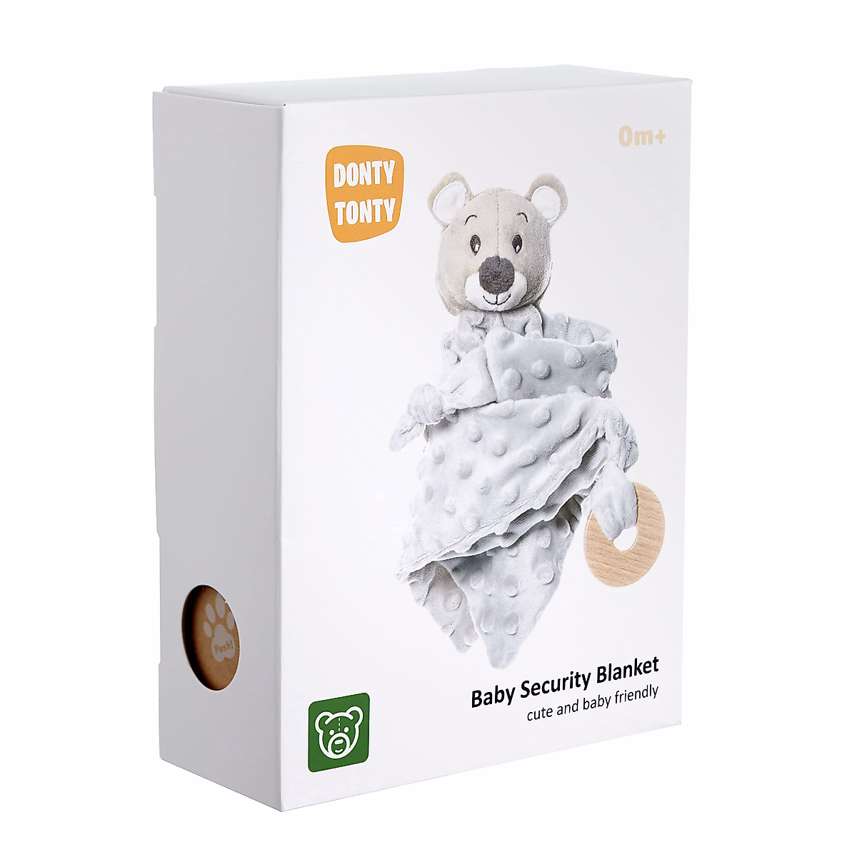 Donty-Tonty Baby Blanket with Stuffed Animals Easter Baby Gift -Security Snuggle Blanket Lovie Soft Lovey Plush Toy for Babies, Infant, Newborn, Toddler, Baby for Girls and Boys