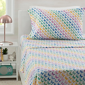 Delta Children 3-Piece Twin Sheet Set - Includes 1 Flat Sheet, 1 Fitted Sheet & 1 Pillowcase, Navy Gingham