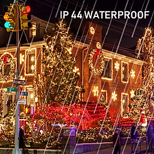 TW SHINE Warm White Solar String Lights Outdoor, Total 80 FT 240 LED Solar Powered Waterproof Fairy Lights 8 Modes Copper Wire Lights for Christmas Party Tree Wedding Yard Decorations, 2 Pack