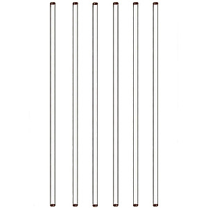 6pcs 20cm/7.9inch Glass Stirring Rod Stir Stick Heat Resistant Stirring Tool for Laboratory or Home Use