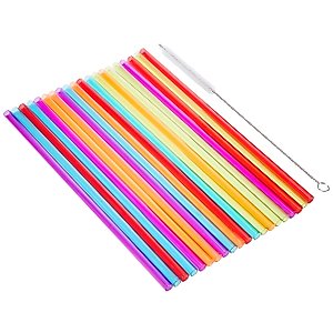 Joie Kitchen Gadgets 12690 Rainow PETG Reusable Rainbow Straws, Plastic, Multi