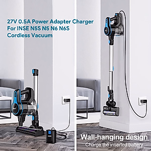 TAIFU 27V AC Adapter for Homeika H016 HA016 Vacuum Cleaner Charger, Roanow Model MarsVac S1 MarsVacS1, PRETTYCARE W100 W300 X3 W400 W200 P1 Pro P3 P4 P1Pro Cordless Vacuum Cleaner Power Supply Cord