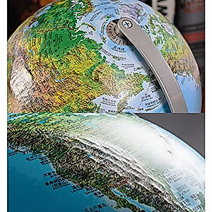 geographic globe Illuminated Globe 8 Inch Diameter AR Educational Globes Of The World With Drawer Stand And Touch Lamp Child Light Up Globe Lamp world globe gift (World Globe Lamp