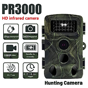 Trail Camera,2 pack 36MP 1080P Mini Trail Camera,Hunting Camera with 120°Wide-Angle 0.2s Trigger Speed,No Glow Night Vision Motion Activated IP67 Waterproof with 32GB Card for Wildlife Scouting
