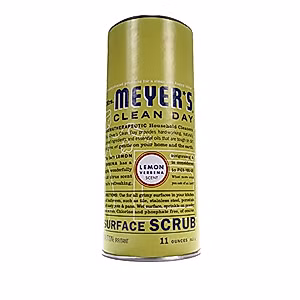 Mrs. Meyer's Multi-Surface Scrub, Non-Scratch Powder Cleaner, Removes Grime on Kitchen and Bathroom Surfaces, Lemon Verbena, 11 oz