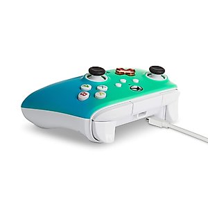 PowerA Enhanced Wired Controller for Xbox Series X|S - Seafoam Fade, gamepad, wired video game controller, gaming controller, Xbox Series X|S