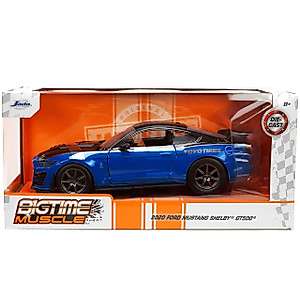 Jada Toys Bigtime Muscle 1:24 2020 Ford Mustang Shelby GT500 Die-cast Car Black Gold, Toys for Kids and Adults