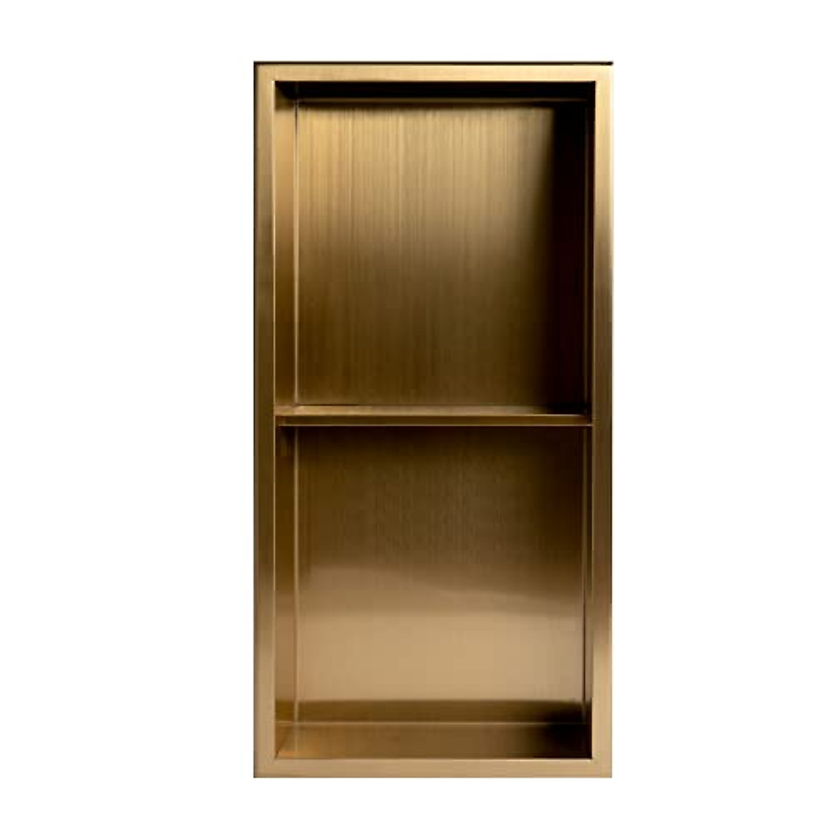 ALFI brand ABNP1224-BG Shower Niche, Brushed Gold 12 x 24 x 4