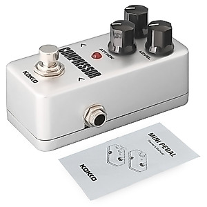 Compressor Guitar Pedal, Mini Effect Processor Fully Analog Circuit Universal for Guitar and Bass, Exclude Power Adapter - KOKKO (FCP2)