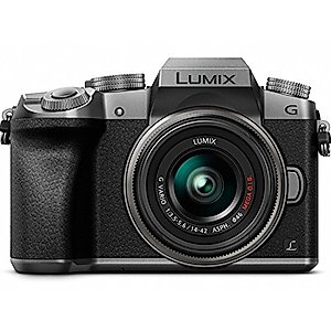 Panasonic LUMIX G7 Mirrorless Camera with 14-42mm f3.5-5.6 II ASPH Lens (Silver, Renewed)