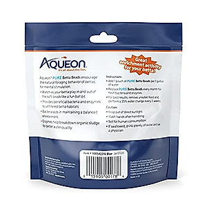 Aqueon Pure Betta Beads, Blue