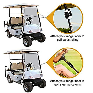ZOEA Magnetic Rangefinder Mount Strap for Golf Cart Railing, Adjustable Rangefinder Mount/Holder/Strap/Band with Strong Magnet Securely Attach to Most Rail/Bar/Frame of Golf Cart (1.5)