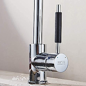 KNKQZXVDF -Taps,Faucets,Hot Cold Mixer Tap The Copper Gold European Rotary Tank Washing Dishes in a Bathtub Faucet Foldable Kitchen Sink Hot and Cold Water Faucet