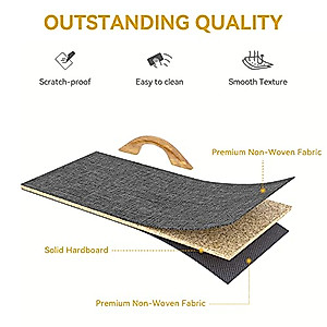 DWVO Dresser TV Stand, Fabric Dresser with 5 Drawers, Dresser for Bedroom, Wide Dresser, Storage Tower, Chest of Drawers for Closet, Living Room, Hallway, Nursery, Dull Grey