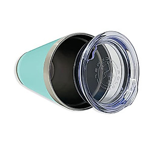 LaserGram 16oz Vacuum Insulated Pint Tumbler, Sign Language I Love You, Personalized Engraving Included (Teal)