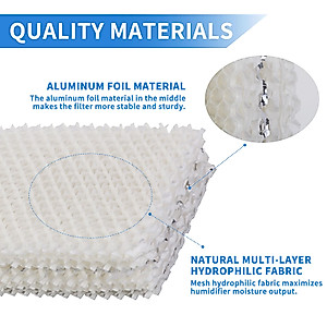 Fbzrnik WF813 Humidifier Filter Replacement for Equate EQ-2119-UL EQWF813, Relion RCM-832 RCM-832N, ProCare PCWF813 PCWF-813 PCCM-840 PCCM-832N Cool Mist Humidifiers Wick Filters (2 Pack)