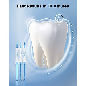 MySmile Teeth Whitening Light,3 Non-Sensitive Teeth Whitening Gel Refill Pack,10 Minute Treatment Teeth Whitening Products,28x Powerful Blue LED Light for Whitening Teeth