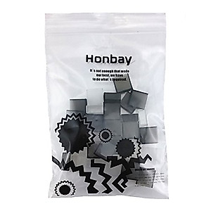 HONBAY 40pcs Semitransparent Black and Clear Plastic USB Male Anti-Dust Plug Stopper Cap Cover