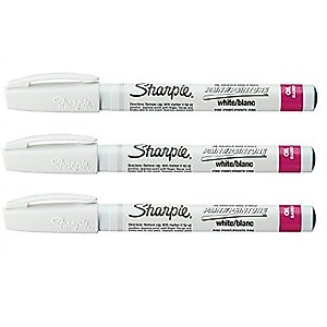 SHARPIE Fine Point Paint Marker [Set of 3] Color: White