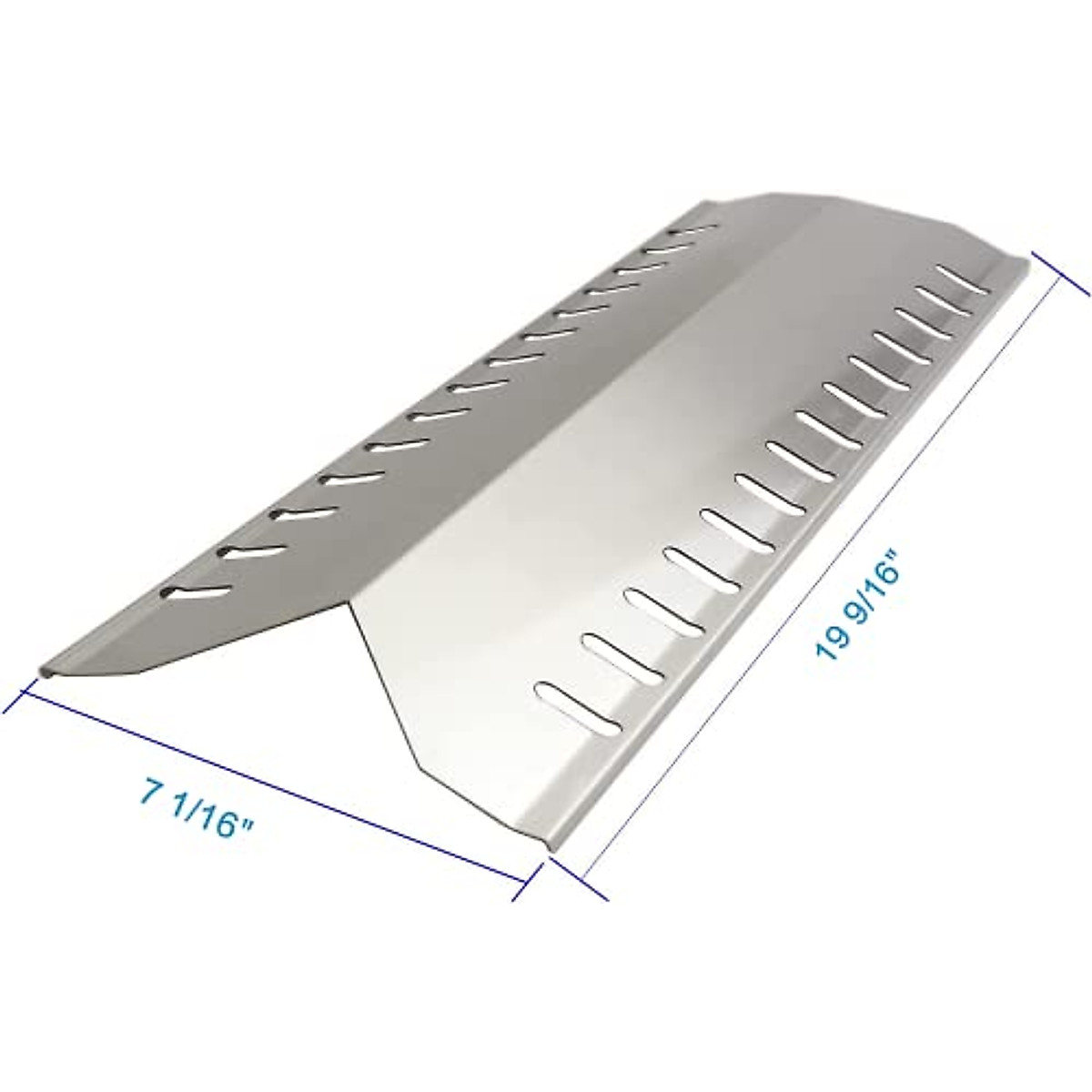 Zemibi Stainless Steel Heat Shield Replacement for Master Forge 30030MSF, Broil-Mate 24025HNT 30030HNT, Huntington 6301-24 30040HNT 24025HNT 6301-14 30030HNT Gas Grill Parts, 19 9/16 Inch Heat Plate