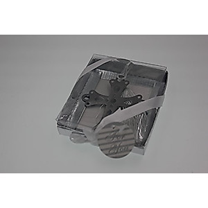 Akanbou(TM) Silver Cross Bookmarks with White Tassel: Metal Cross Bookmark Favors (Pack of 8)