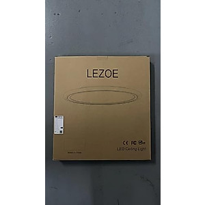 LEZOE RGB Led Flush Mount Ceiling Light Dimmable with Remote Control, 13Inch 24W 2400LM 3000-6500K RGB Color Changing Light Fixture, Round Ceiling Lamp for Living Room Bedroom Kids Room Party Festival