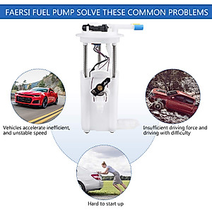 FAERSI Fuel Pump Assembly w/Sensor Replace# E3508M Compatible with 2000-2003 Chevy Tahoe & GMC Yukon 2002 2003 Cadillac Escalade 5.3L 6.0L 4.8L 5.3L