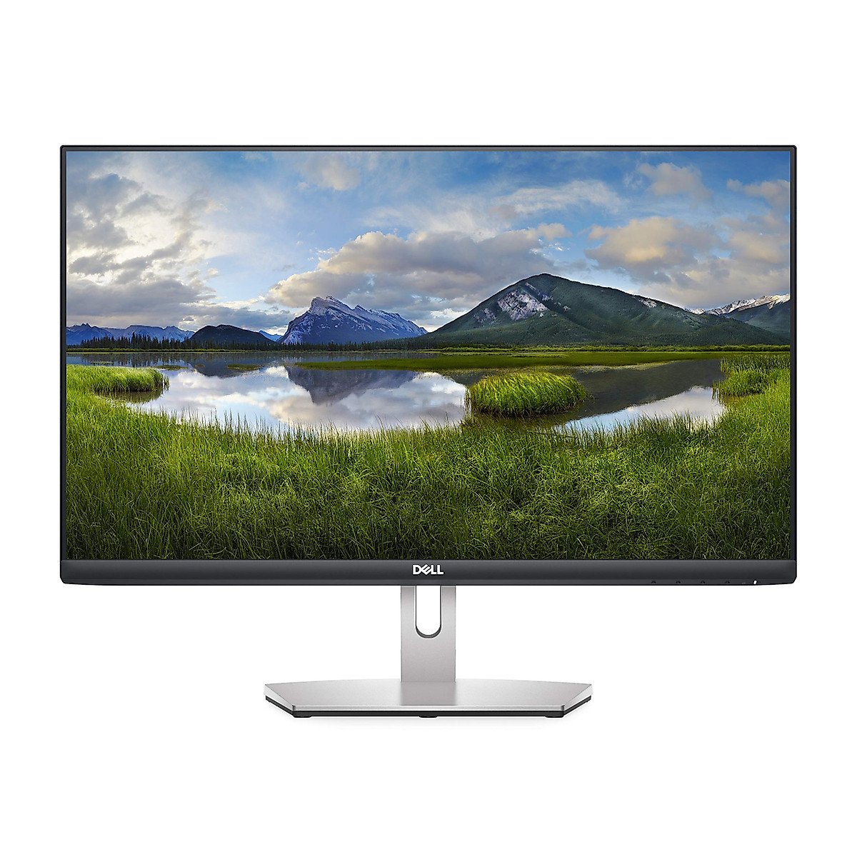 Dell S2421H 24 Inch Full HD 1080p Monitor, IPS Ultra-Thin Bezel, 2 x HDMI Ports, Built-in Speakers, Silver
