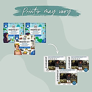 The Honest Company Clean Conscious Training Pants | Plant-Based, Sustainable Diapers | Rompin' & Stompin' + Diggin' It | Size 4T/5T (38+ lbs), 57 Count