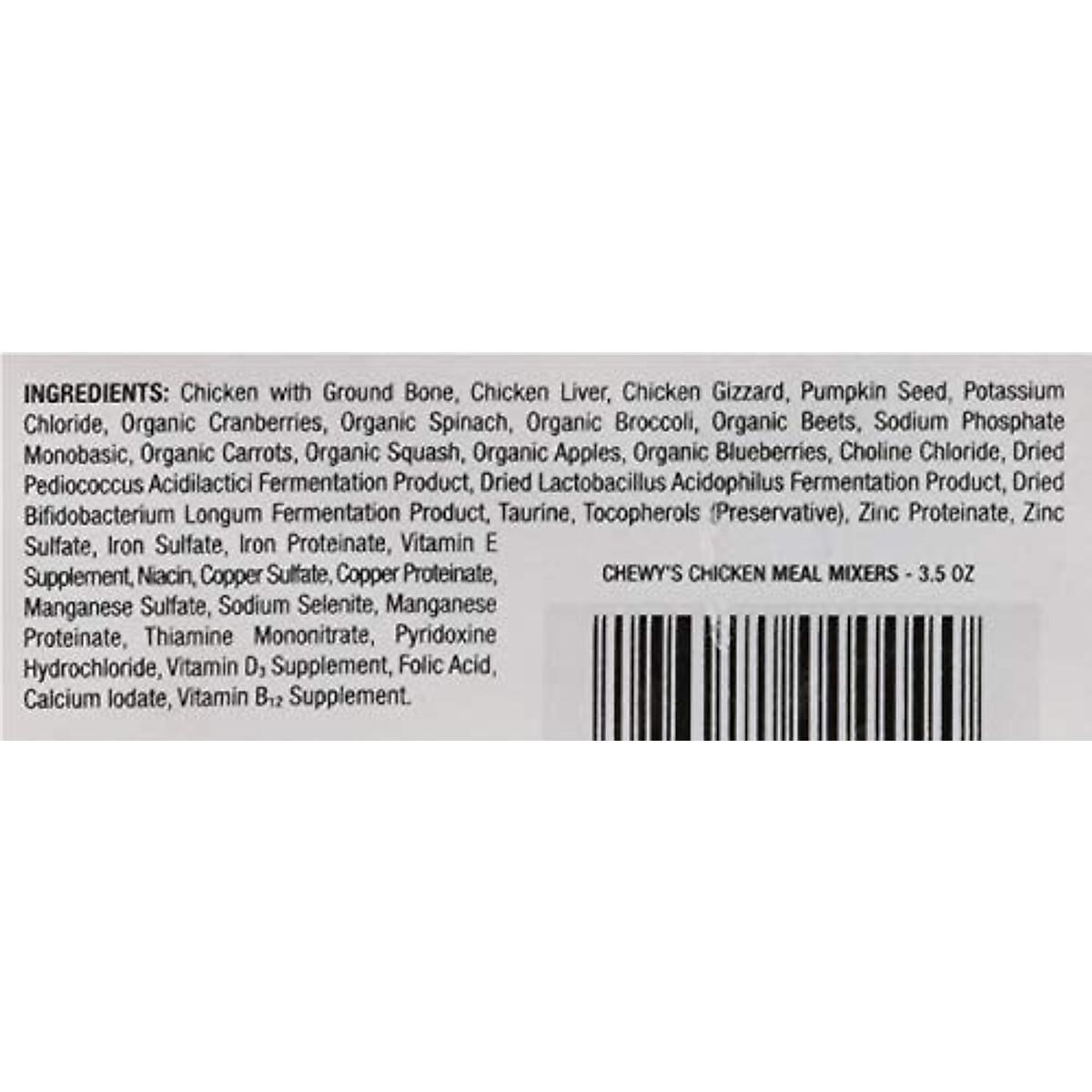 Stella & Chewy's Freeze Dried Raw Chewy’s Chicken Meal Mixers – Dog Food Topper for Small & Large Breeds – Grain Free, Protein Rich Recipe – 3.5 oz Bag