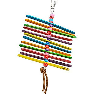 Bonka Bird Toys 868 Mini Stick Natural Chew Colorful Parrot Parrotlet Cockatiel Cockatoo Budgie