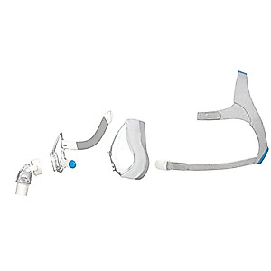 ResMed Airfit/AirTouch F20 Headgear - Replacement Headgear - Extra Soft with Plush Straps - Large, Blue