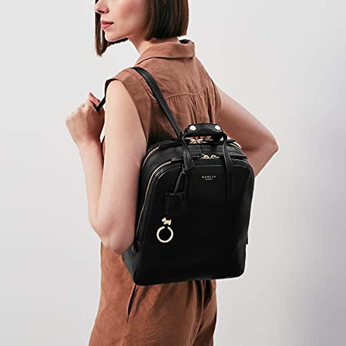 RADLEY London Dukes Place Medium Zip Around Backpack (Black)