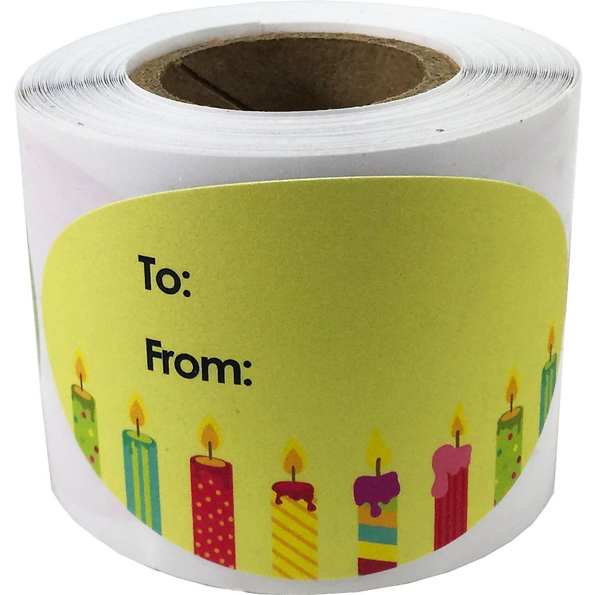 Birthday Gift Tag Stickers 1 1/2 x 2 1/2 Inch 100 Adhesive Labels