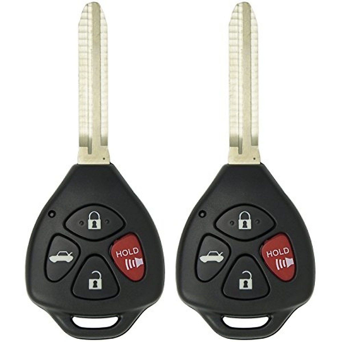 Keyless2Go Replacement for 2 New Keyless Entry Remote Car Key for 2007 2008 2009 2010 Toyota Camry HYQ12BBY