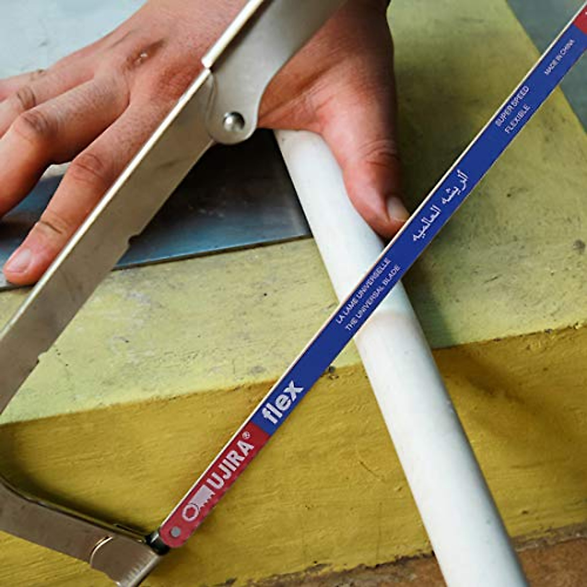 Bdmetals 10 Piece Hacksaw Replacement Blades 12” High Speed Metal Cutting Hacksaw Blades with 24 Teeth Per Inch