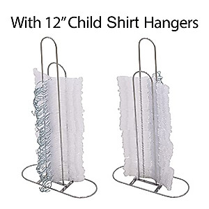 Chrome Plated Metal Hanger Stacker Holds 50-70 Hangers, Organize Wood, Metal and Plastic Adult Size Hangers for Pants and Shirts (Quantity 1) (1)