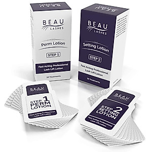 10 Sets Of Lash Lift Lotions For Professionals - For Perming, Curling and Lifting Eyelashes | Semi Permanent Salon Grade Supplies For Beauty Treatments | 10 Treatments