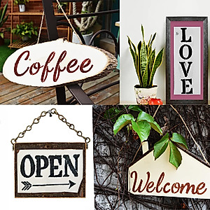 40 pcs Letters and Number Stencils Kit, 3 Inch Calligraphy Reusable Plastic Alphabet Templates for DIY Wood Sign Cake Painting Invitation Art Craft