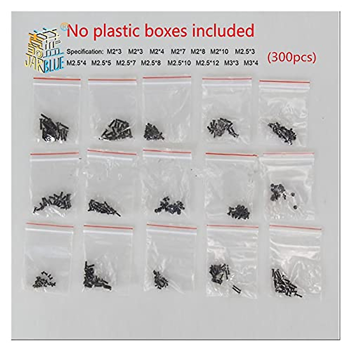 GJHL Screw 300pcs M2,M2.5,M3 Laptop Computer Screws Replacement Kit for Screw Durable (Color : Screw Package)