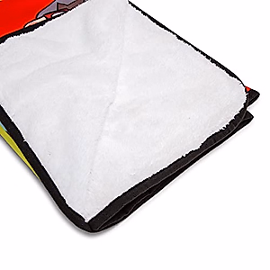 Naruto: Shippuden Character Collage Fleece Throw Blanket With Sherpa Backing | Plush Soft Cover For Sofa and Bed