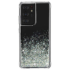Case-Mate Samsung Galaxy S21 Ultra Case - 6.8" Twinkle Ombre Stardust - 10ft Drop Protection with Wireless Charging, Luxury Bling Glitter Case for S21 Ultra 5G, Anti Scratch, Shock Absorbing Materials