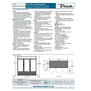 True Manufacturing-GDM-72-HC~TSL01-Glass Door Merchandisers