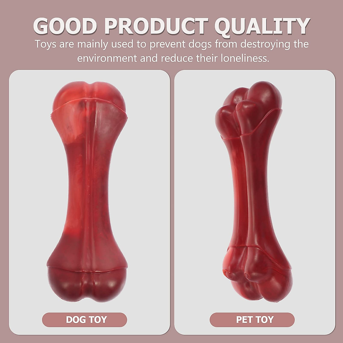 balacoo Cleaning Toy Dog Chew Toys Molar Bone Pet Snacks with Real Beef Flavor Dog Teething Chew Toys Bones Puppy Toys Teeth Cleaning Dental Care for Aggressive Chewers Puppy Teething Toy