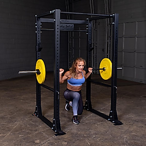 Body-Solid GPR400 Power Rack with 1000 Lb. Weight Capacity for Squats, Deadlifts, and Weightlifting Workout, Black