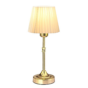 Leroxo Portable Metal LED Lamp, Cordless Metal Lamp, Touch Control Charging Lamp3-Levels Brightness Rechargeable Bedside Lamp,Laser,LED lamp