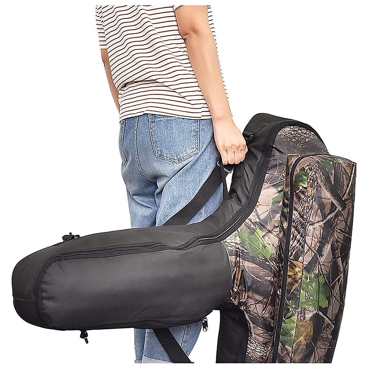 UNISTRENGH Camouflage Archery Crossbow Soft Case Crossbow Bag with Backpack Straps for Outdoor Hunting (Camouflage)