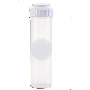 Empty, Clear Refillable Reusable Water Filter Cartridge Universal (2.5" x 10") for DI Resin and Other Media Sold by Oceanic Water Systems