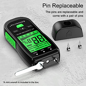 Wood Moisture Meter for Wood, Like Hardwood and Softwood Pin Moisture Tester